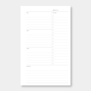 FC Compact, Weekly Planner Printable | Week on Two Pages | Effective to ...