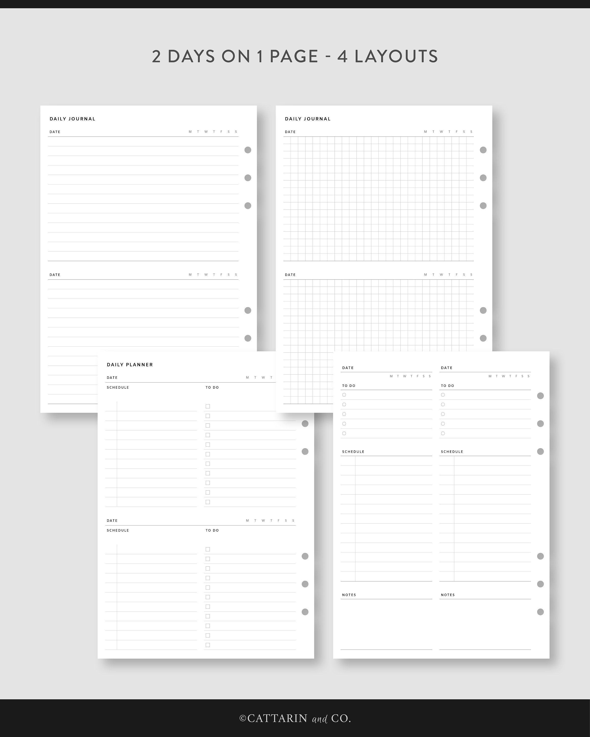 A5 Undated Planner Bundle Printable Planner Kit Yearly - Etsy
