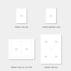 A6, Weekly Planner Printable | Week on Two Pages | Undated Template ...
