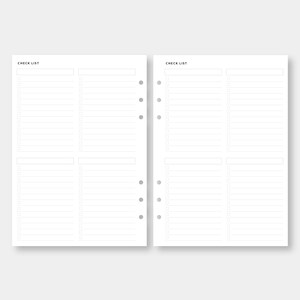 A5 Check List Printable Blank to Do List Template Task - Etsy UK