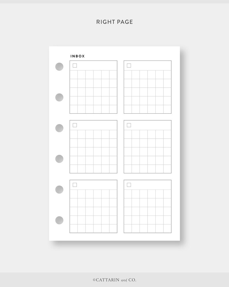 Pocket, Inbox Dashboard Printable | Blank, Grid Layout | Inbox Tracker ...