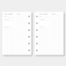Pocket Undated Daily Planner Printable Grid Paper Day on - Etsy