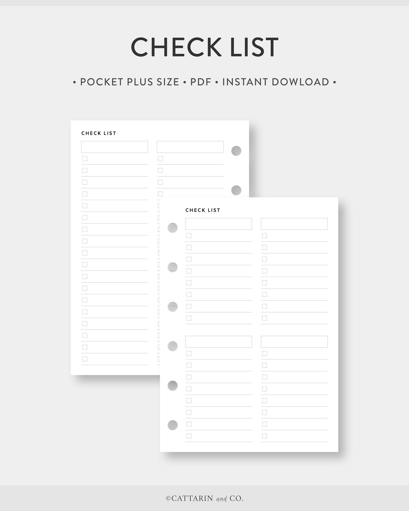 Pocket Plus, Check List Printable Blank to Do List Template Task ...