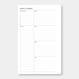 FC Compact, Weekly Planner Printable | Week on Two Pages | Effective to ...