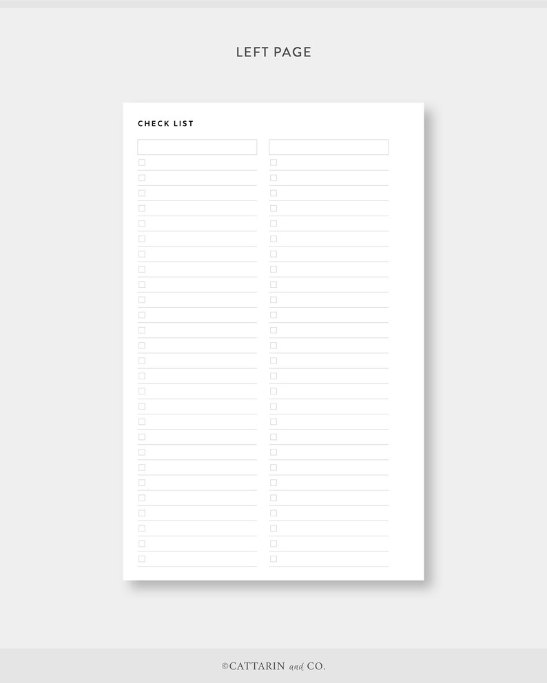 FC Compact, Check List Printable Blank to Do List Template Task Tracker ...