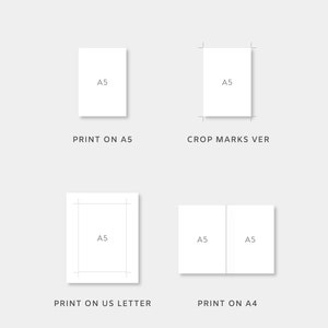 A5, Weekly Planner Printable Grid | Week on Two Pages | Undated ...
