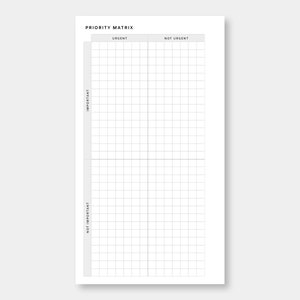 Personal, Priority Matrix Printable | Urgent, Important to Do List ...