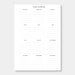 Personal Wide, Yearly Overview Printable Year at a Glance Annual ...