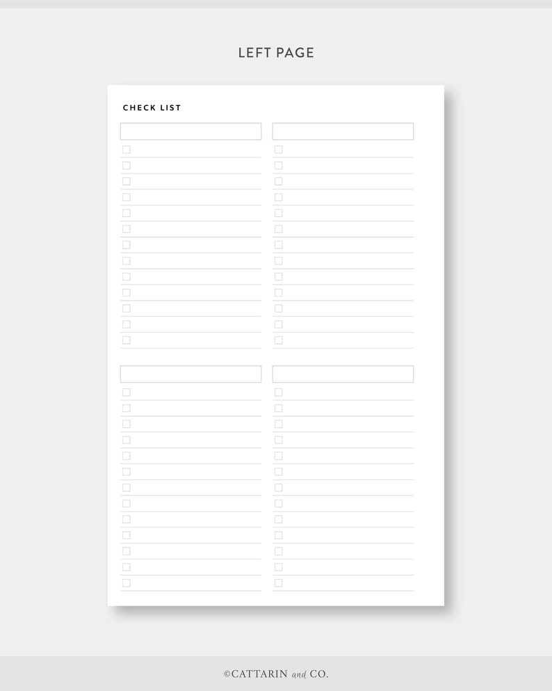 Half Letter, Check List Printable Blank to Do List Template Task ...