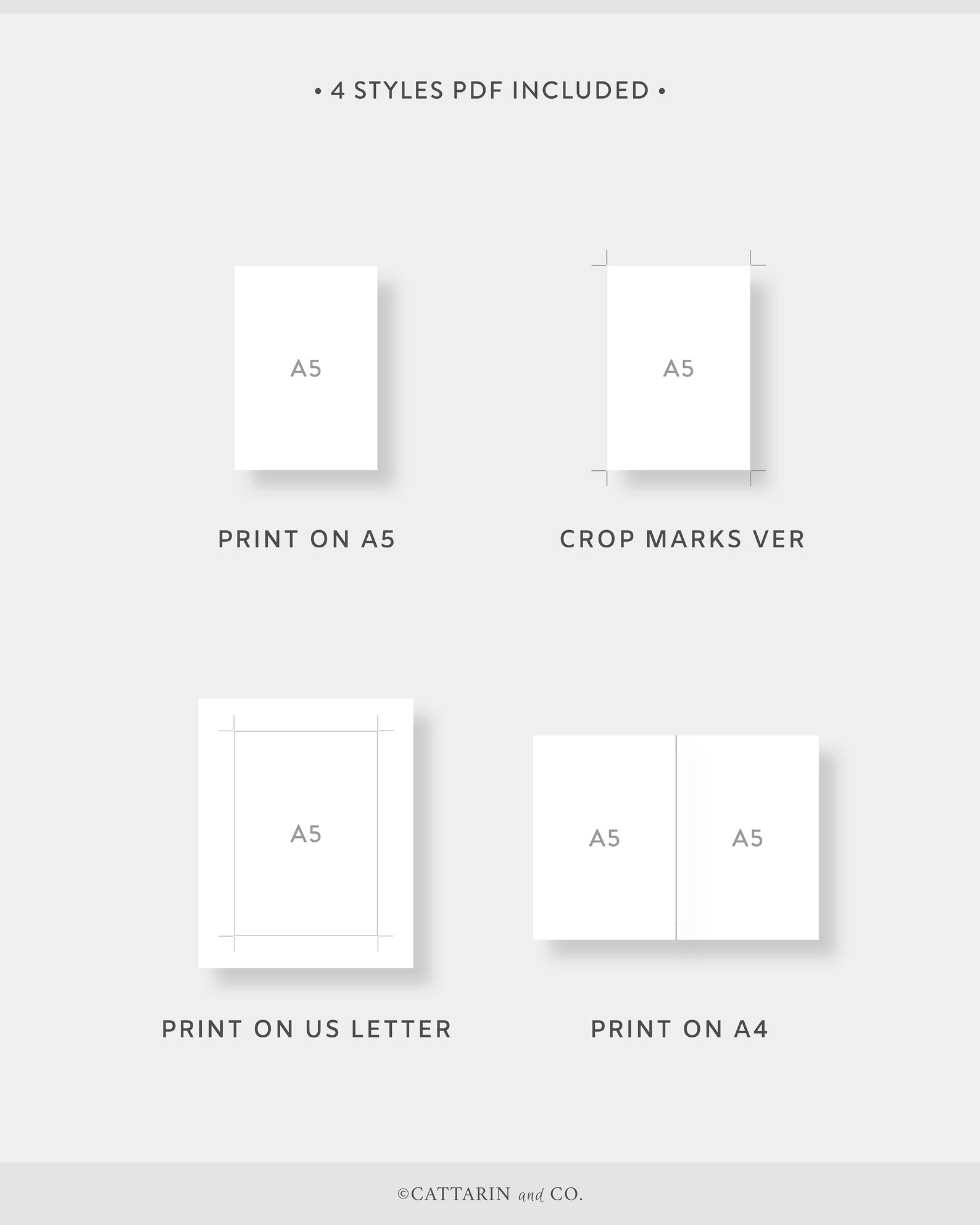 A5, Weekly Planner Printable Week on Two Pages Wo2p Undated Template ...