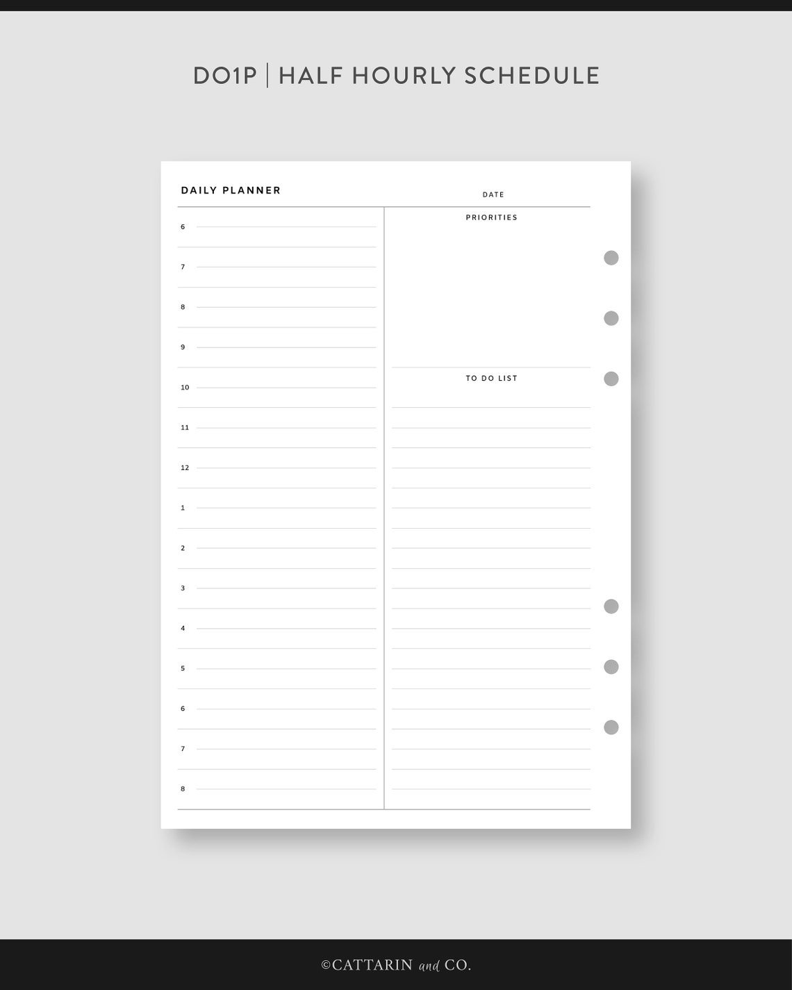 A5, Daily Planner Bundle | Printable Pdf Inserts | Daily Agenda, Daily ...