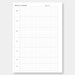 A5, Undated Weekly Planner Grid Paper Week on Two Pages WO2P 5x5 Graph ...