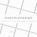 A5, Daily Planner Bundle Printable Pdf Inserts Daily Agenda, Daily Task ...