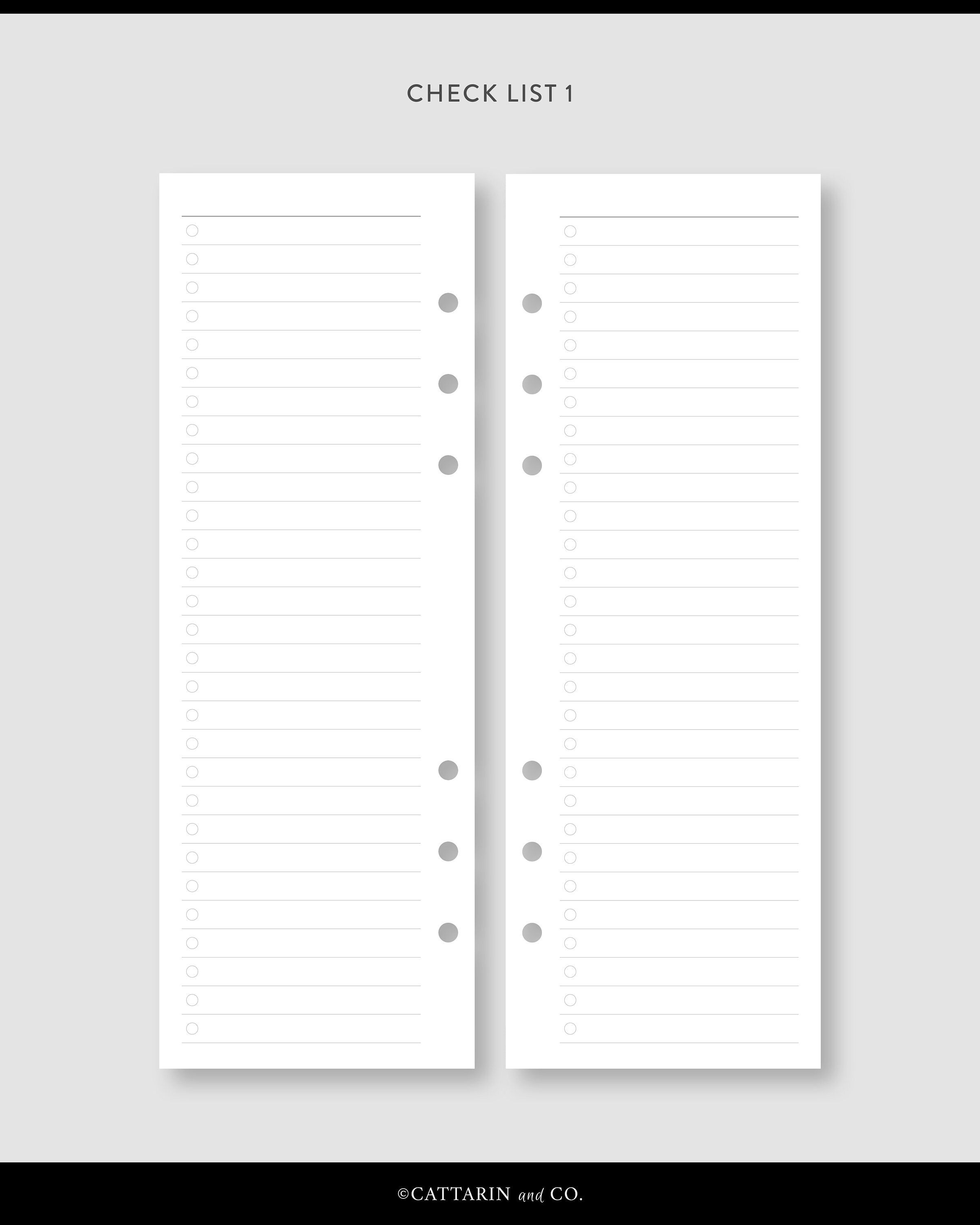 A5, Half Page Bundle | Printable Essential Kit, Line Notes, Dot Grid ...