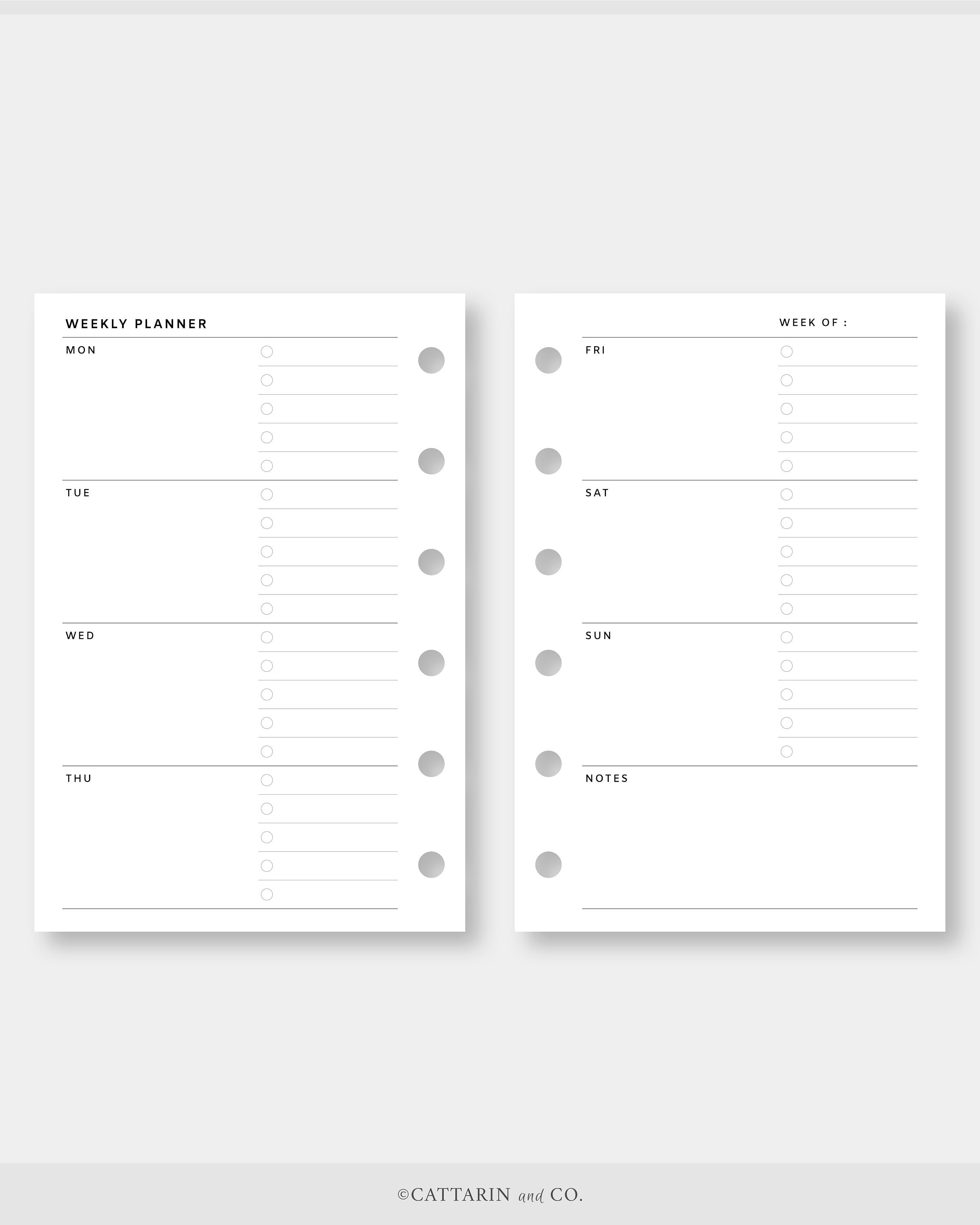 Pocket, Weekly Planner Printable | WO2P Weekly to Do List, Checklist ...