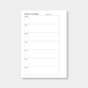Pocket, Weekly Planner Printable Grid Paper | Week on Two Pages ...