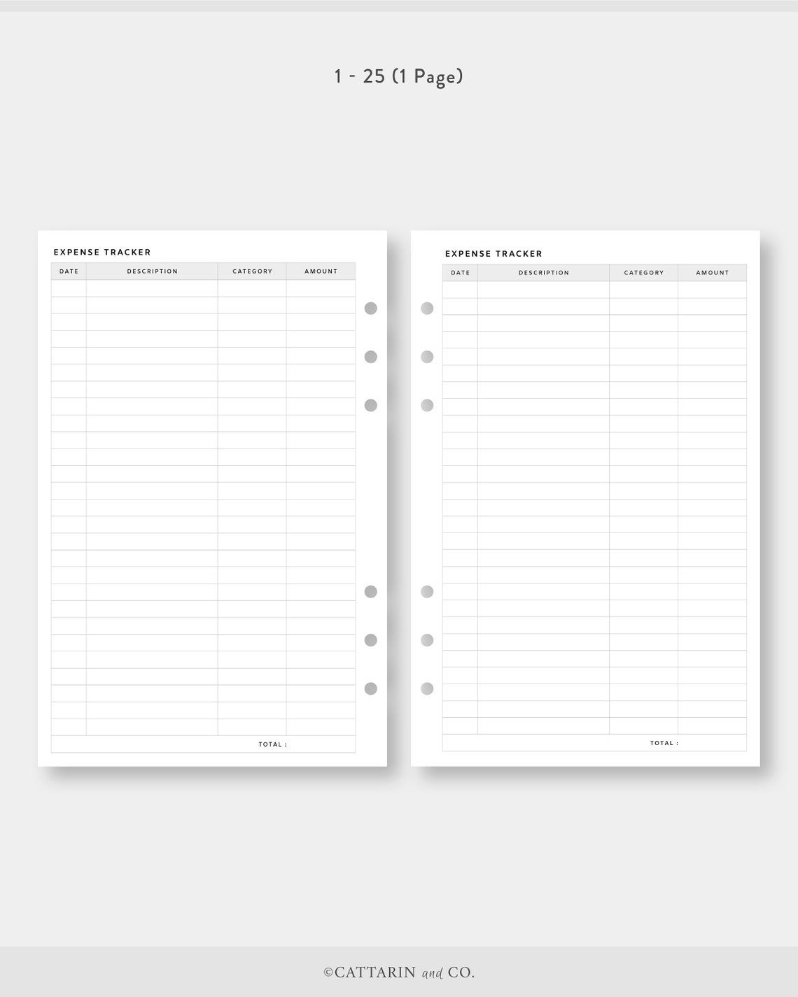 Half Letter, Expense Tracker Printable | Spending Log, Purchase ...