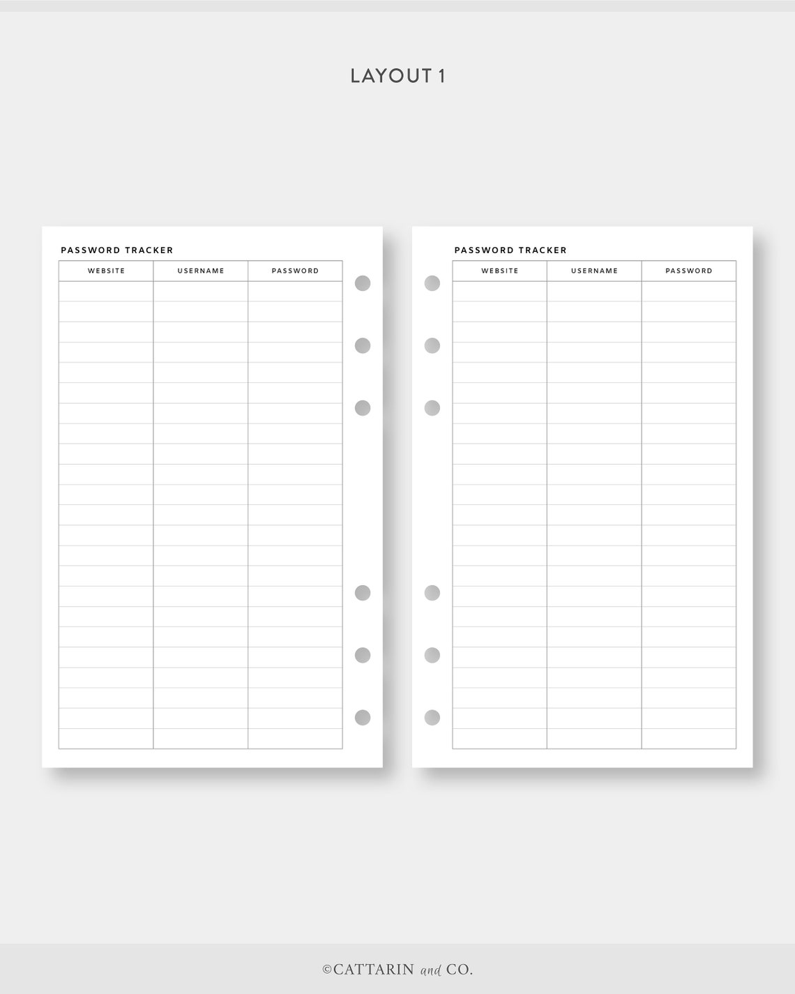 FC Compact, Password Tracker Printable Password Log Password Keeper ...