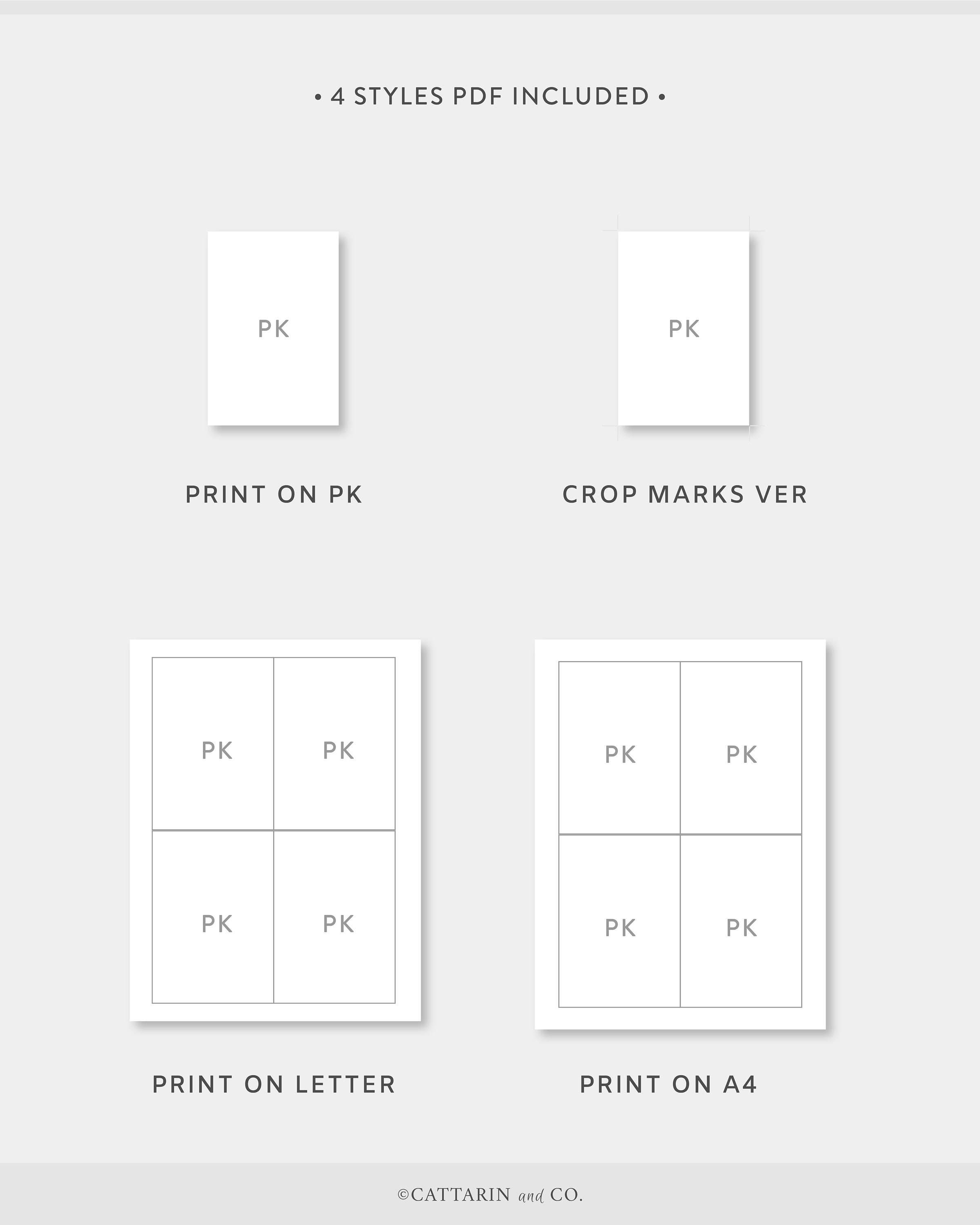 Pocket, Minimalist Monthly Planner Printable Calendar | Month on Two ...