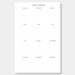 Half Letter, Yearly Overview Printable Year at a Glance Annual Planner ...