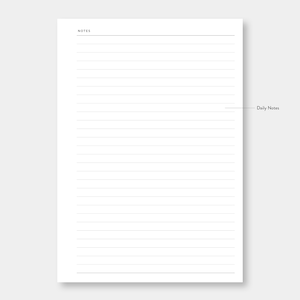 Personal Wide, Hourly Daily Scheduler, Lined Notes | Day on Two Pages ...