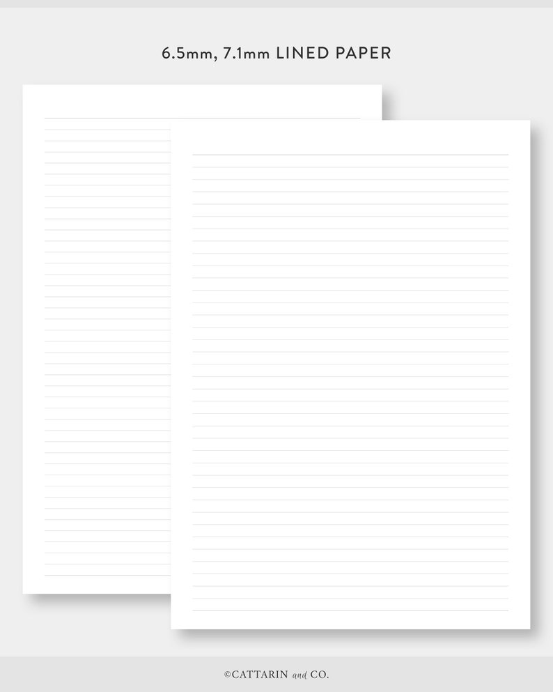 A4 | US Letter, Lined Notes, Grid Paper, Dot Grid Set | Essential ...