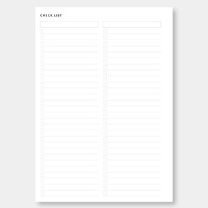 A5 Check List Printable Blank to Do List Template Task - Etsy UK