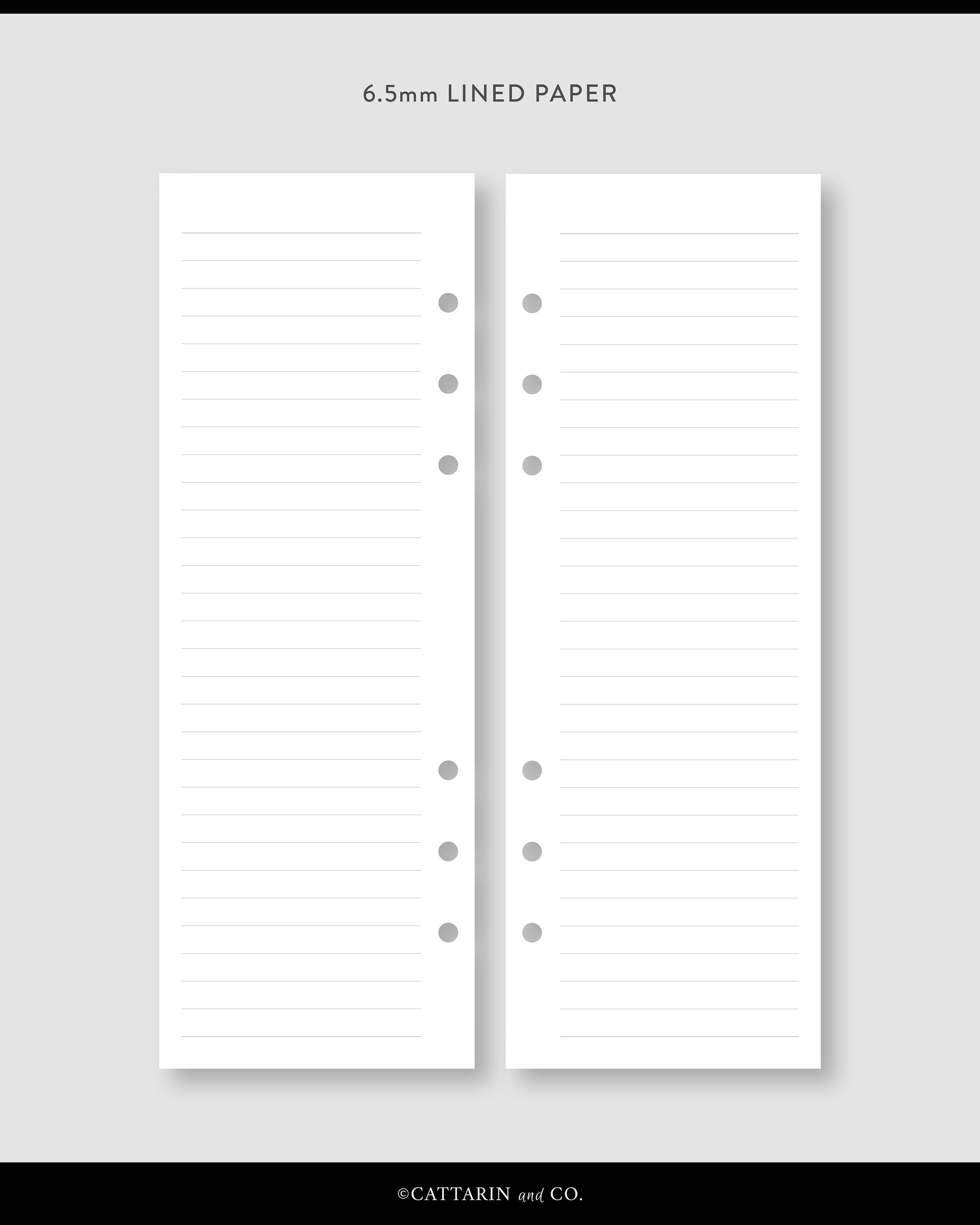 A5, Half Page Bundle Printable Essential Kit, Line Notes, Dot Grid ...