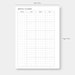 A6, Grid Monthly Planner Printable Calendar | Month on Two Pages ...