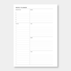 Personal Wide, Weekly Planner Printable | Week on Two Pages | Effective ...