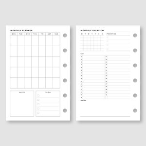 Pocket, Undated Planner Bundle | Printable Planner Kit | Yearly ...