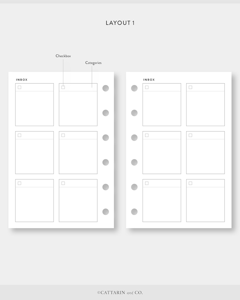 Pocket, Inbox Dashboard Printable | Blank, Grid Layout | Inbox Tracker ...