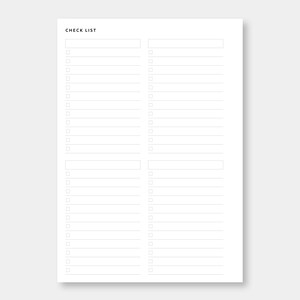 Personal Wide, Check List Printable | Blank to Do List Template | Task ...