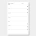 Half Letter, Weekly Planner Printable | Week on One Page | Undated ...