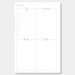 Half, Weekly Planner Printable Week on Two Pages Wo2p Undated Template ...