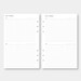Half Letter, 2D1P Daily Journal Grid Daily Planner Printable Undated ...