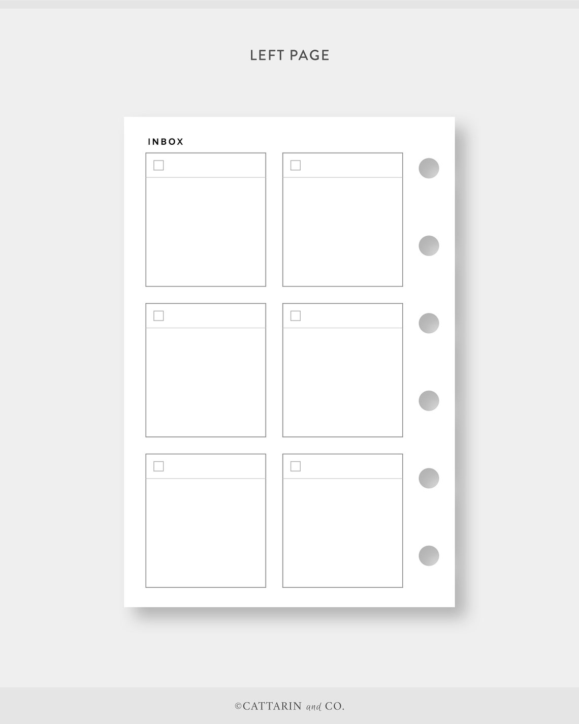 Pocket Inbox Dashboard Printable Blank Grid Layout Inbox - Etsy