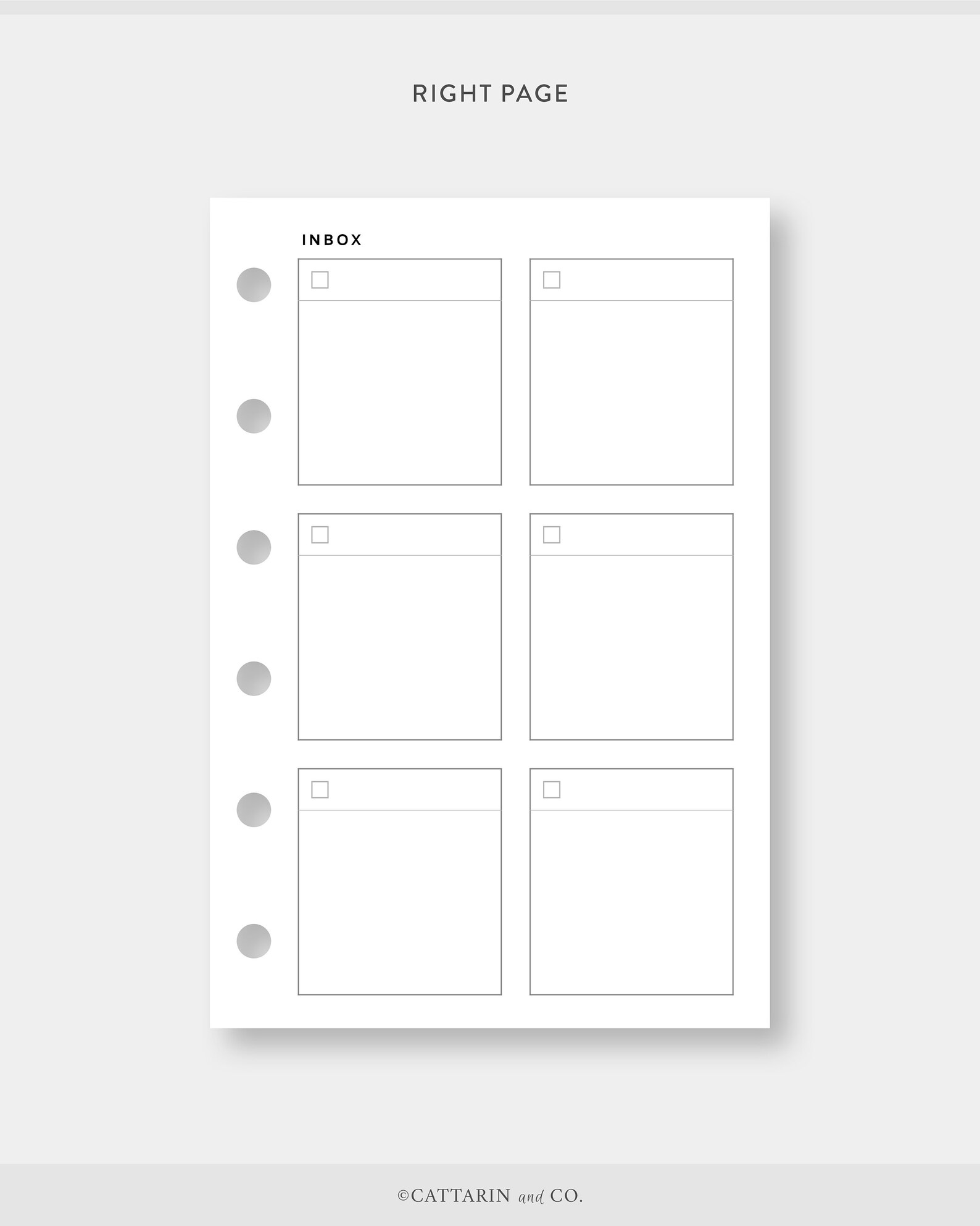 Pocket Inbox Dashboard Printable Blank Grid Layout Inbox - Etsy