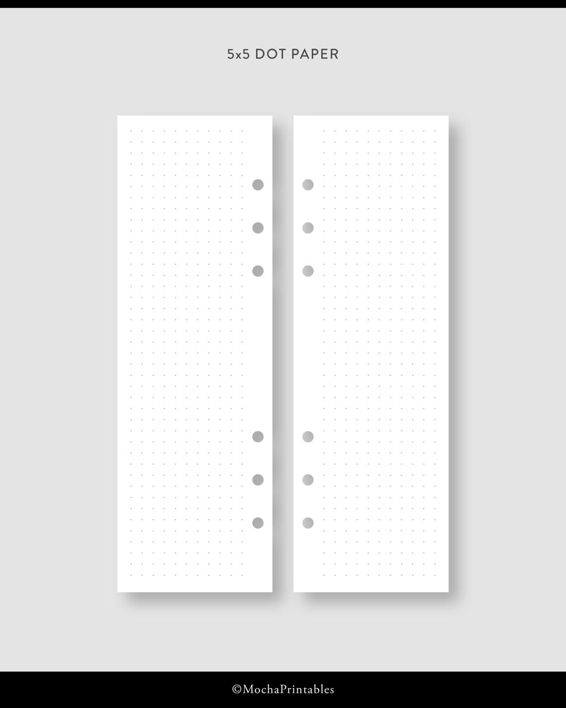 Half Letter, Half Page Bundle | Printable Essential Kit, Line Notes ...