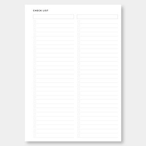 A5 Check List Printable Blank to Do List Template Task - Etsy UK