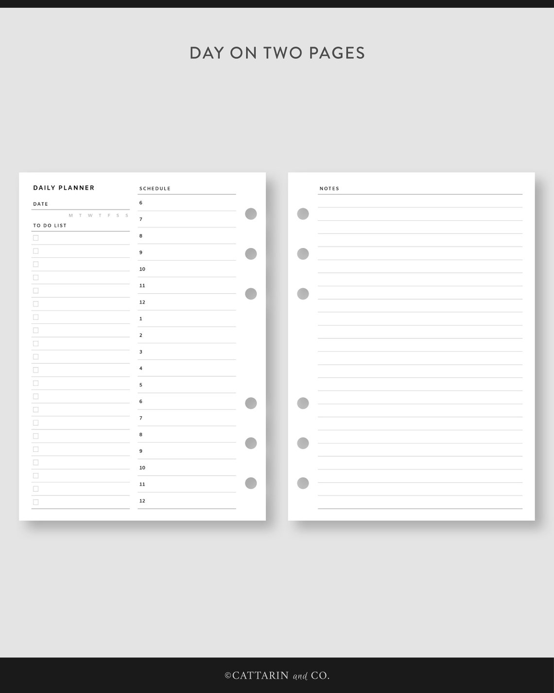 A6 Undated Planner Bundle Printable Planner Kit Yearly | Etsy