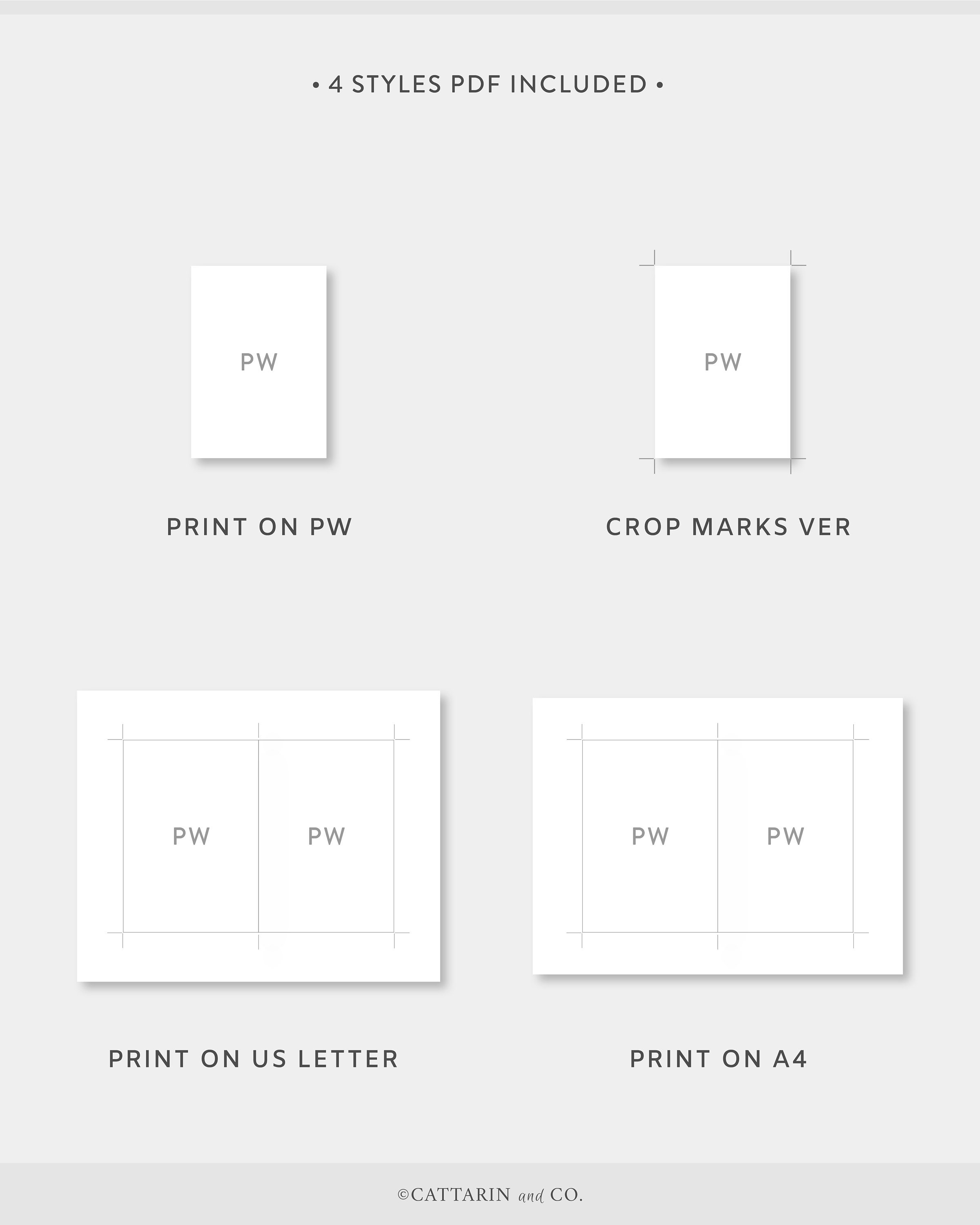 Personal Wide, Weekly Planner Printable Grid | Week on Two Pages ...