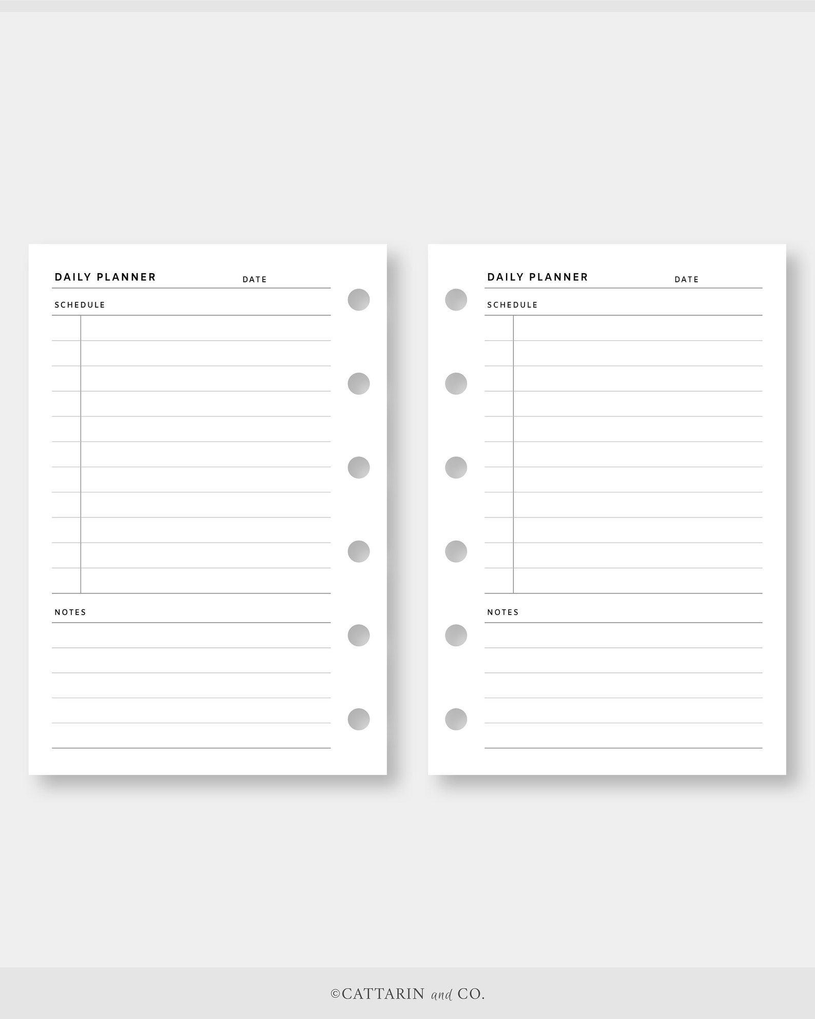 Pocket, Daily Planner Printable Scheduler Day on One Page Undated ...
