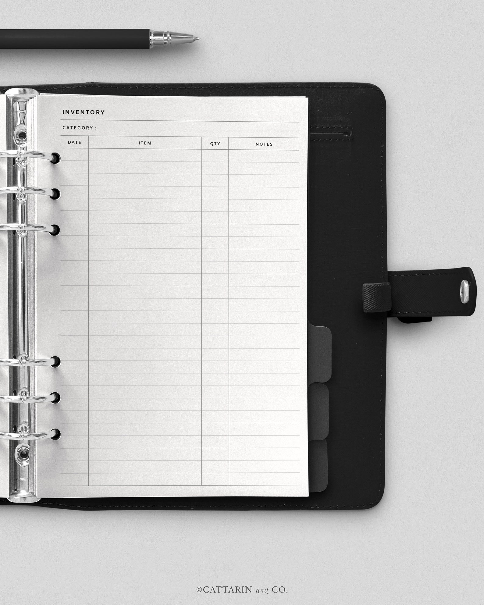 A5, Inventory Tracker Printable | Inventory Log List Vertical Business ...