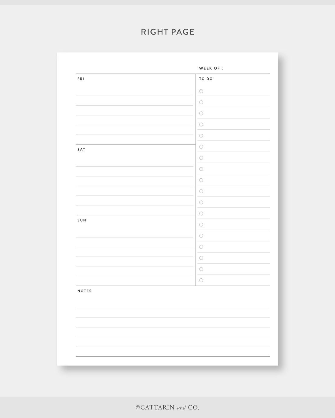 A5 Weekly Planner Printable Week on Two Pages Effective - Etsy