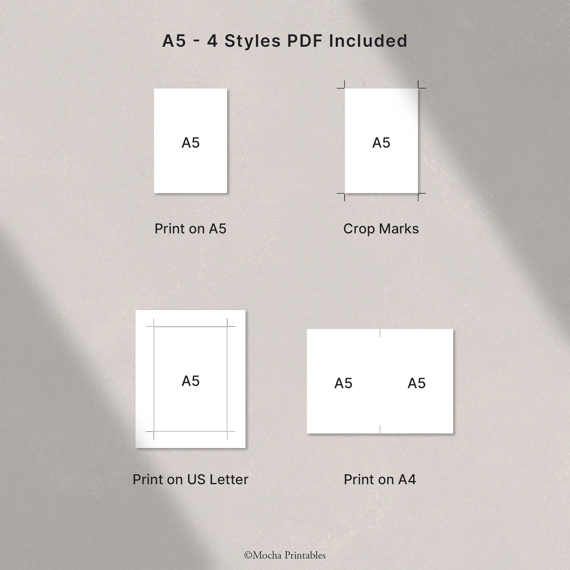 Focus Sprint Planner | Printable Productivity Template | A4, A5, US ...