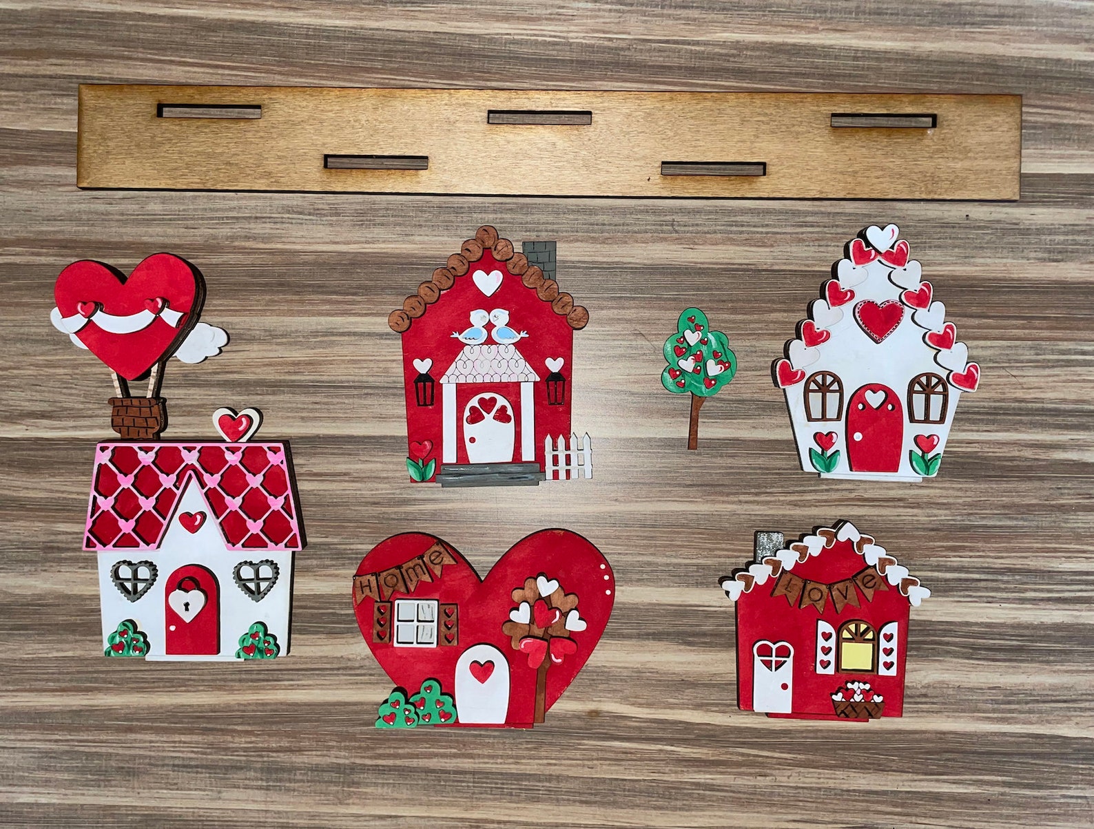 Valentines Houses, Interchangeable Houses, Holiday Houses, Valentines ...