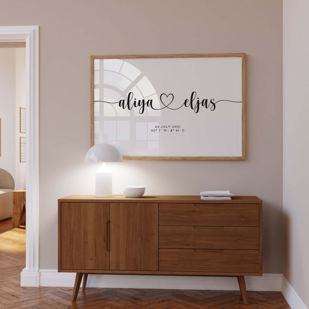 Personalized Poster With Name Premium Poster Print Love Poster Wall ...