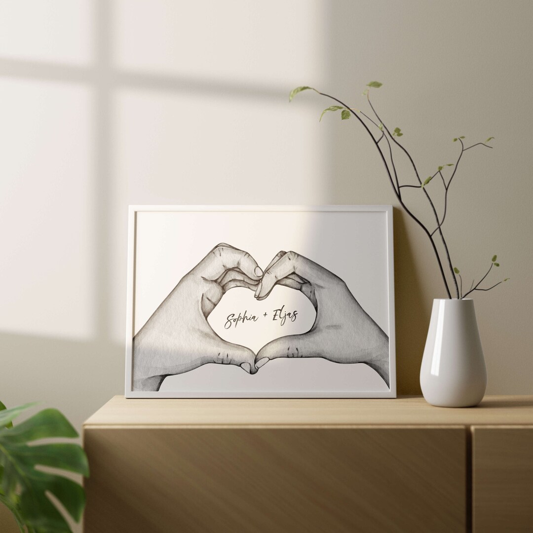 Personalized Posters With Names Premium Poster Print Love Poster Wall ...