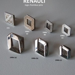 RENAULT Logo Rhombus Pins 1980s/90s Select - Etsy